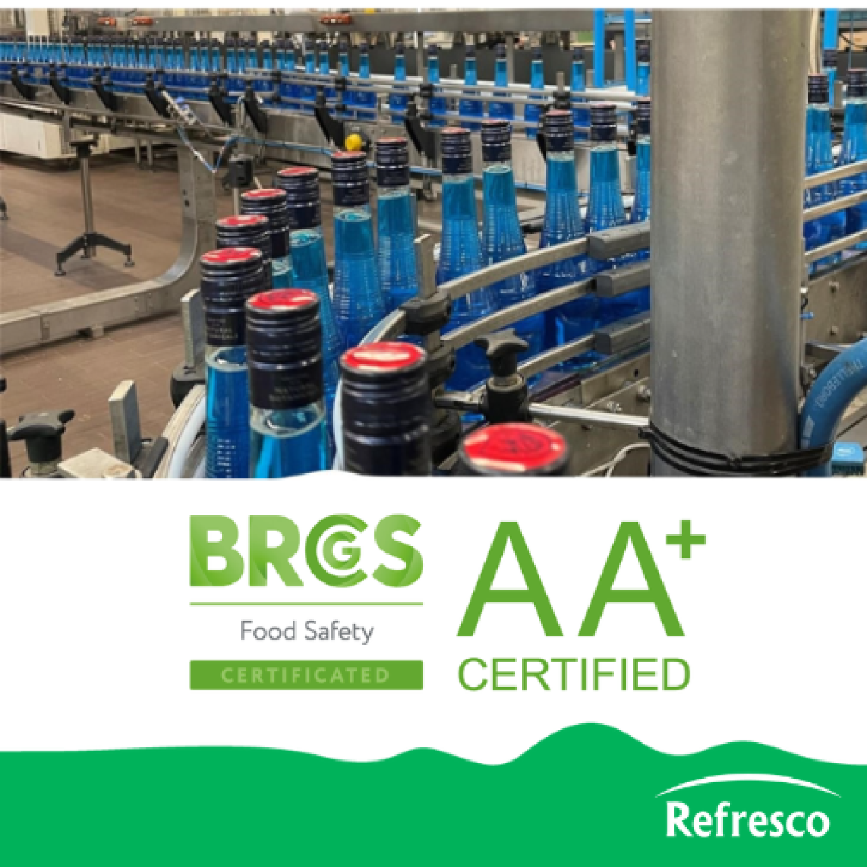 Refresco verlengt met trots BRC-AA certificaat | Refresco